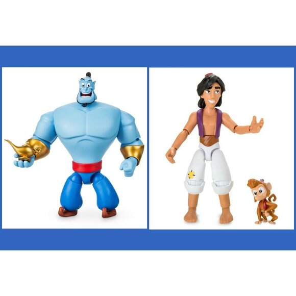 Disney | Toys | Newdisney Store Aladdin With Abu Genie Set Toybox ...